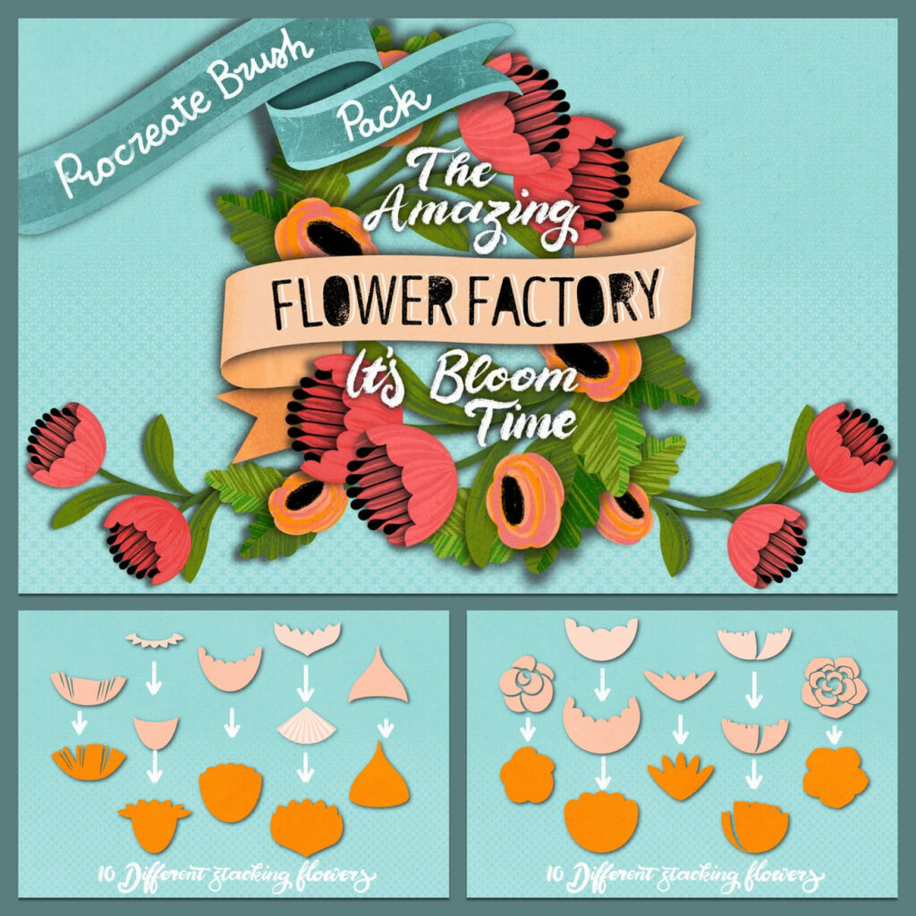 The Amazing Procreate Flower Factory – MasterBundles