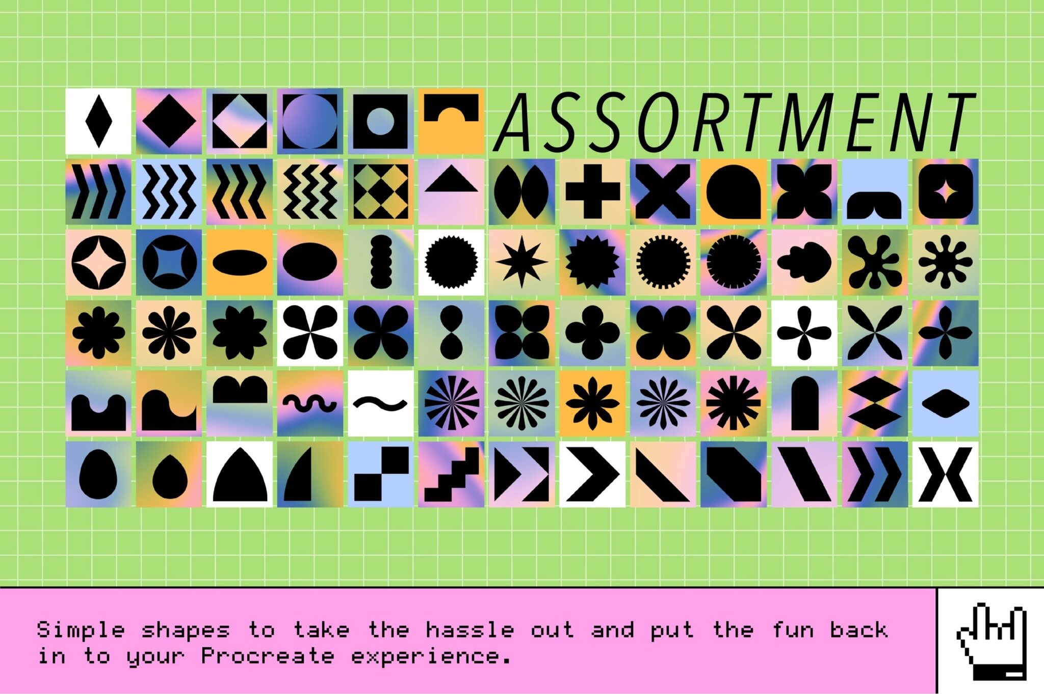 The Shapes for Procreate – MasterBundles