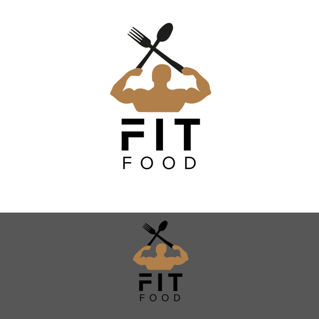 Fit food logo - MasterBundles