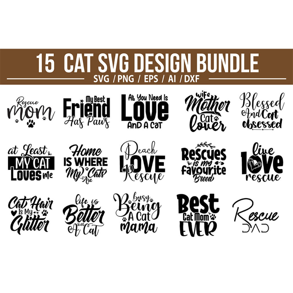 Cat SVG Designs Bundle - MasterBundles