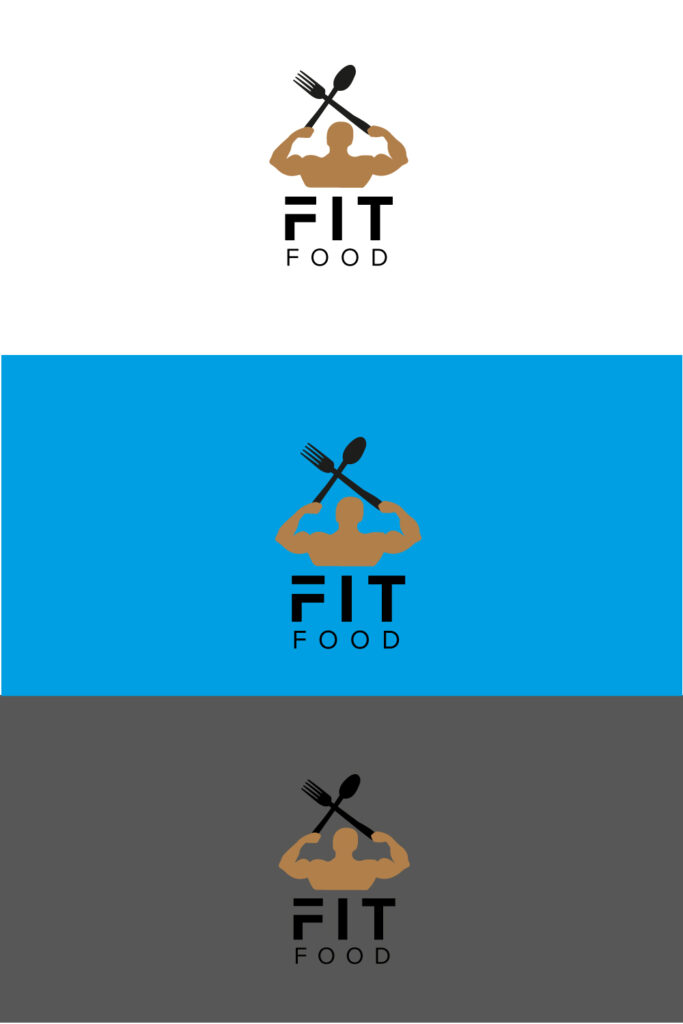 Fit food logo | MasterBundles