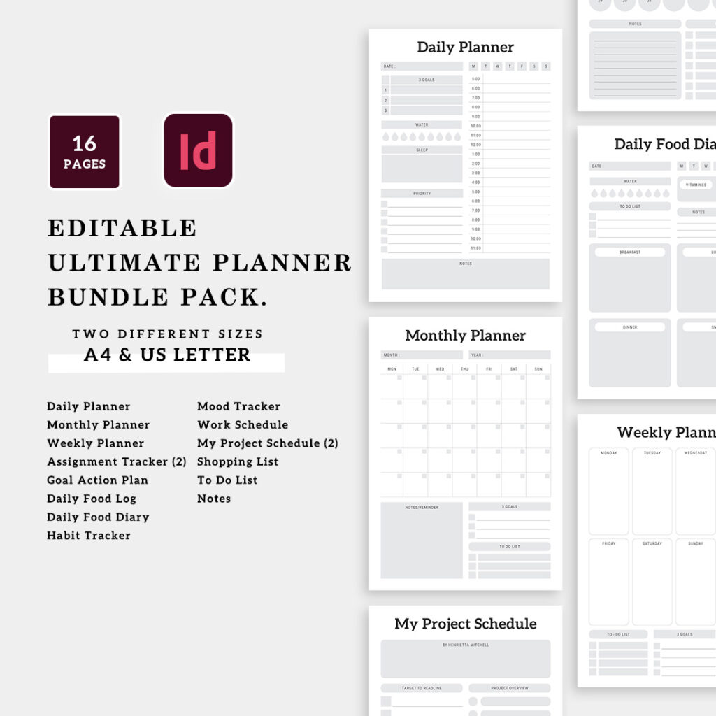Ultimate Planner Bundle Pack Vo.55 - MasterBundles