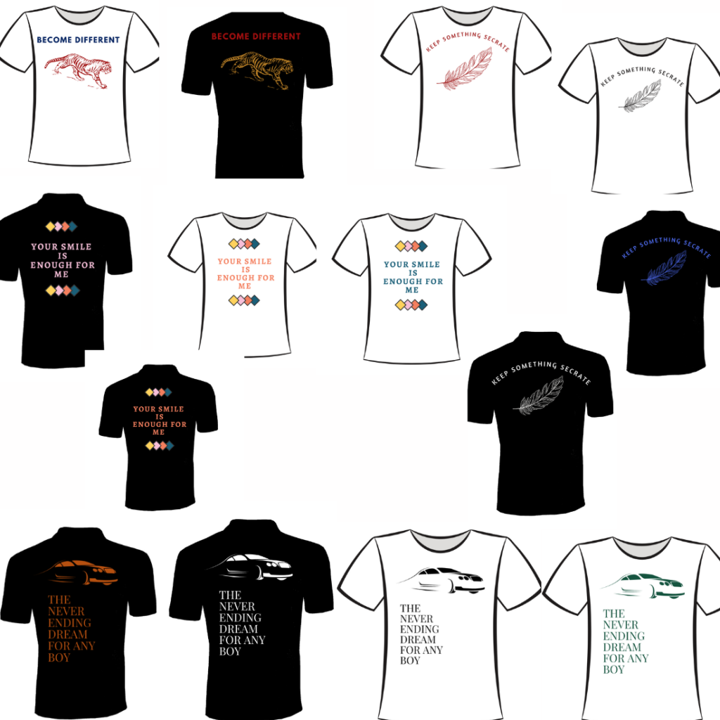 14 T-SHIRT DESIGN BUNDLE WITH DIFFERENT COLOUR - MasterBundles