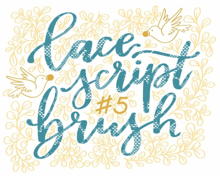 Lace Lettering Brushes for Procreate – MasterBundles