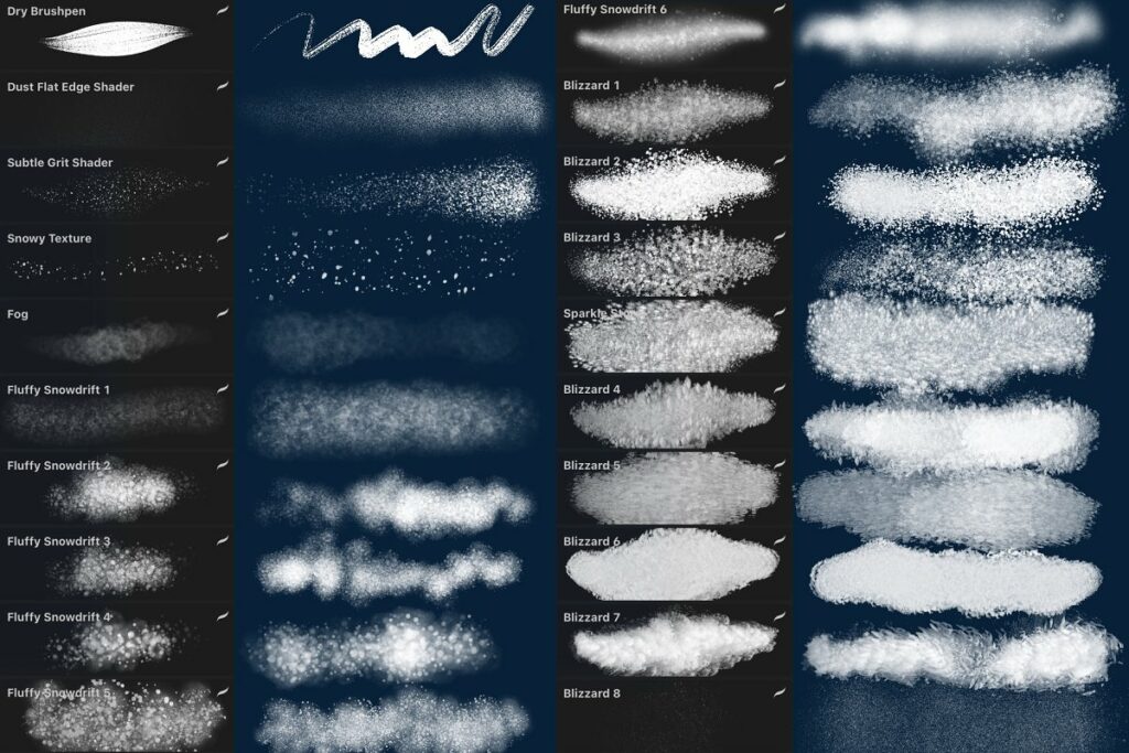 112 Winter Chill Procreate Brushes – MasterBundles
