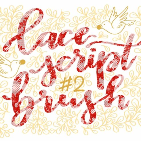Lace Lettering Brushes for Procreate | MasterBundles