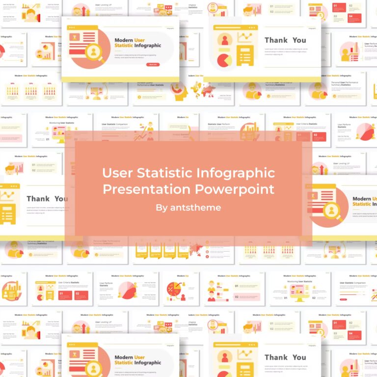 Modern Infographic Statistic Powerpoint Template – MasterBundles