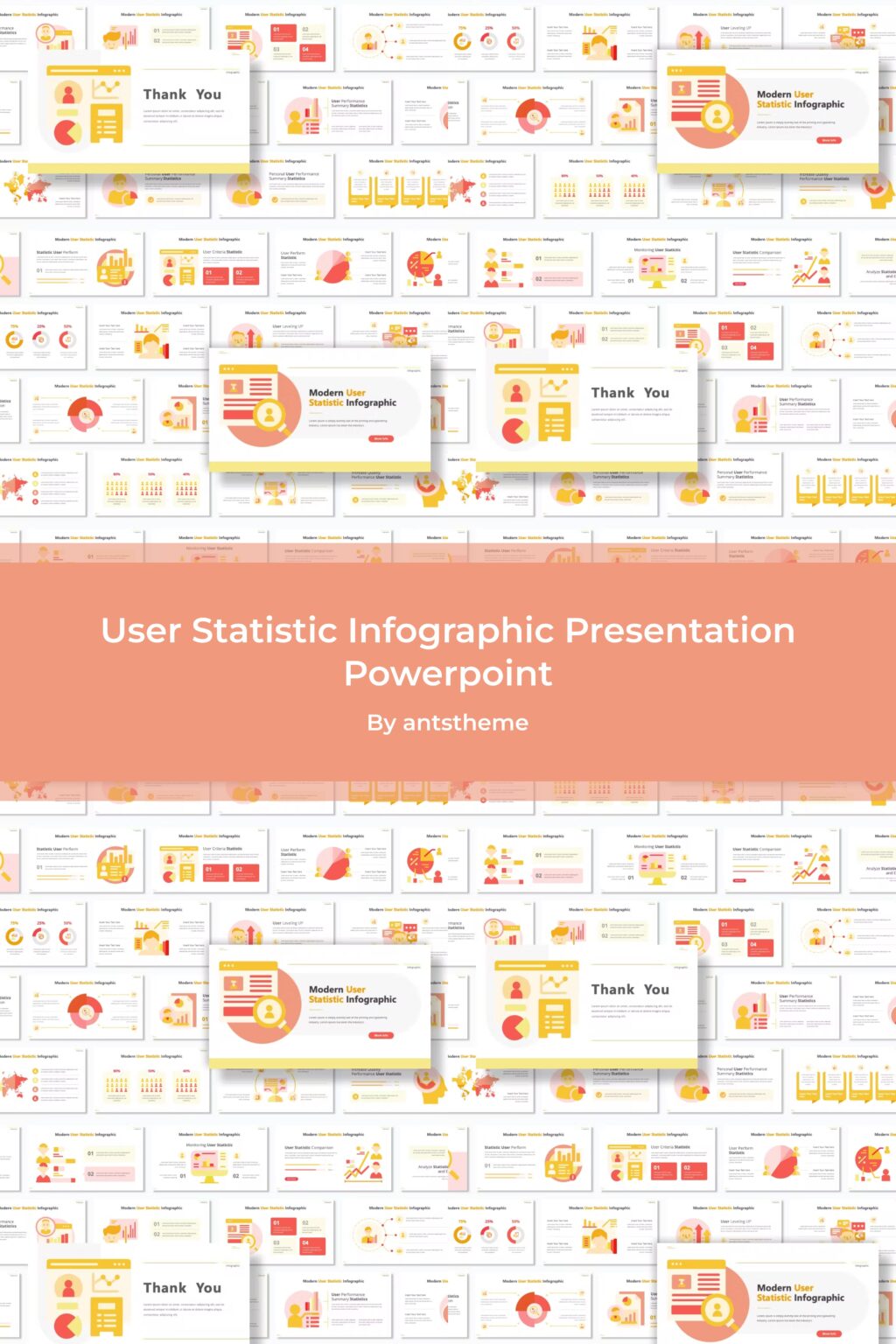 User Statistic Infographic Presentation Powerpoint – MasterBundles