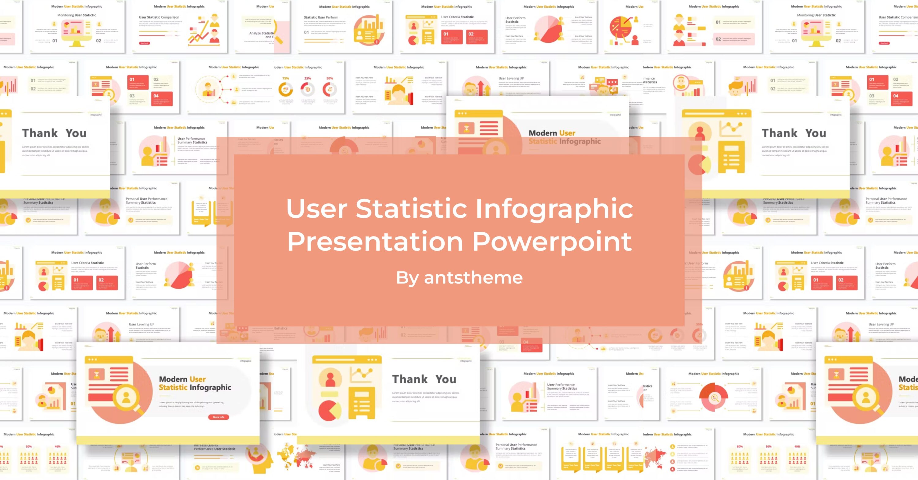User Statistic Infographic Presentation Powerpoint – MasterBundles