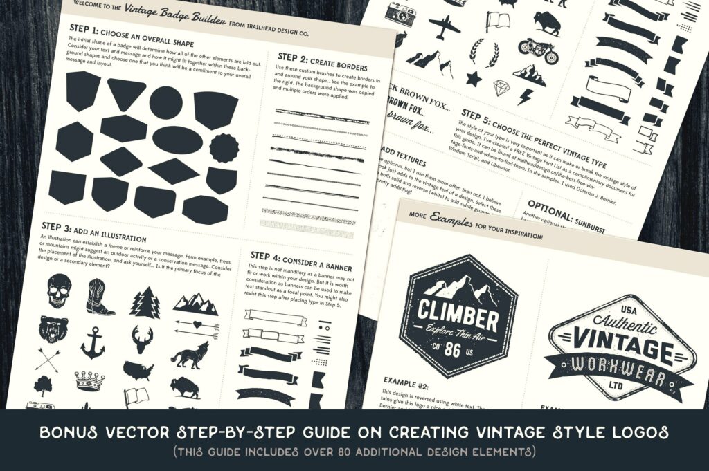 Easy Vintage Logo Creation Kit – MasterBundles