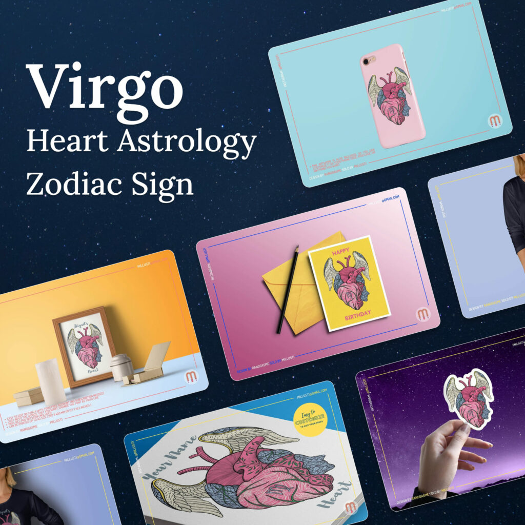 Virgo Heart Astrology Zodiac Sign – MasterBundles