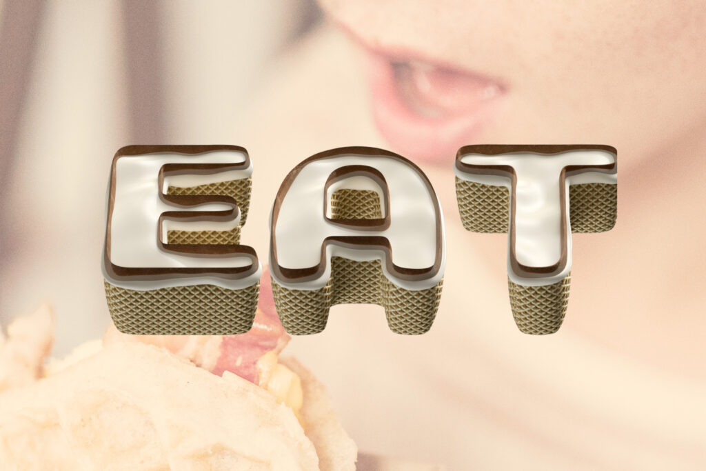 Waffle Opentype Bitmap Font PNG Design - MasterBundles