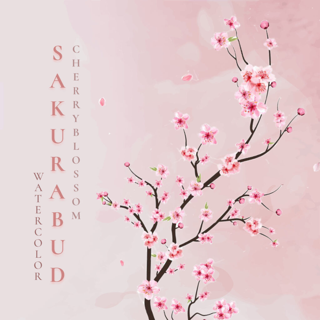 Cherry Blossom with Sakura Branch – MasterBundles