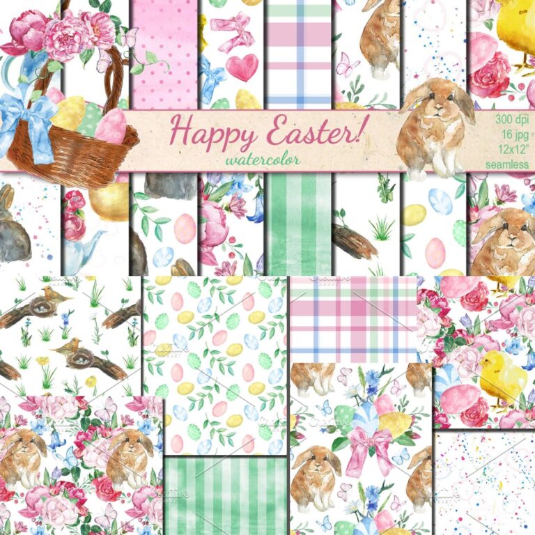 Easter Clipart Free – MasterBundles