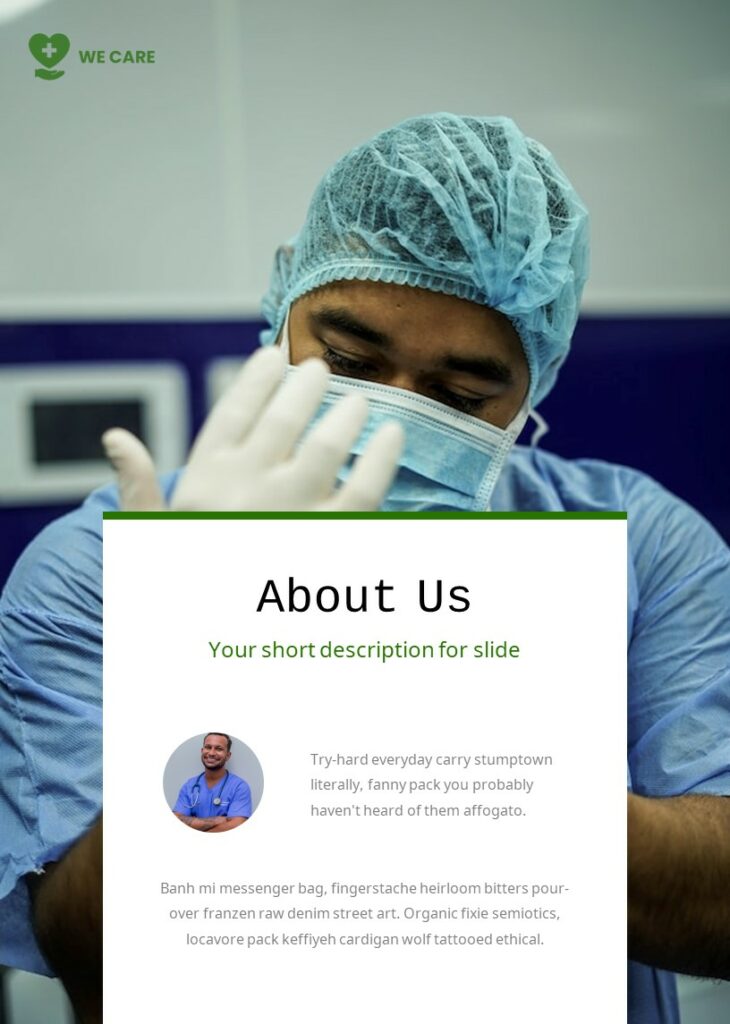 We Care PowerPoint Template – MasterBundles