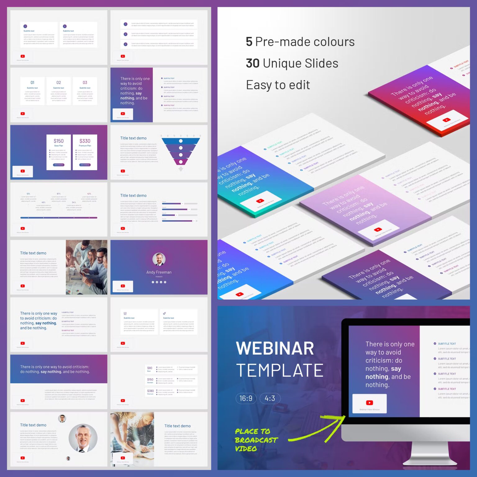 Webinar PowerPoint Template – MasterBundles