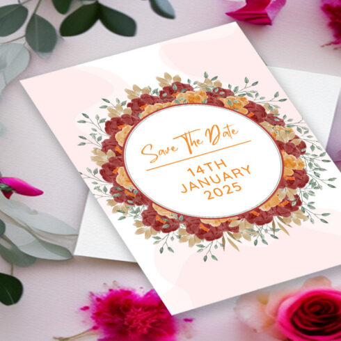 Unique Design Wedding Invitation Card Template | MasterBundles