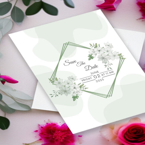 Wedding Ceremony Invitation Card Design | MasterBundles