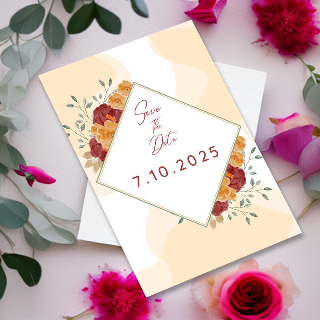 Wedding Editable Invitation Card Design - MasterBundles