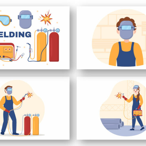 12 Welding Service Illustration | MasterBundles