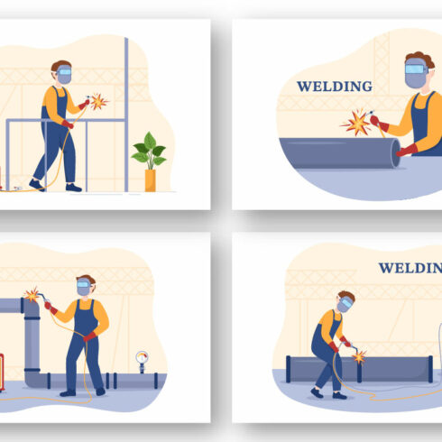 12 Welding Service Illustration | MasterBundles