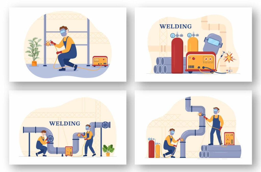 12 Welding Service Illustration - MasterBundles