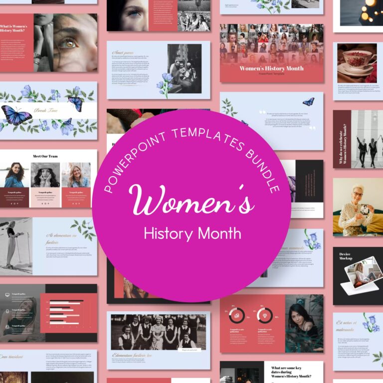 Women’s History Month Powerpoint Templates Bundle – MasterBundles