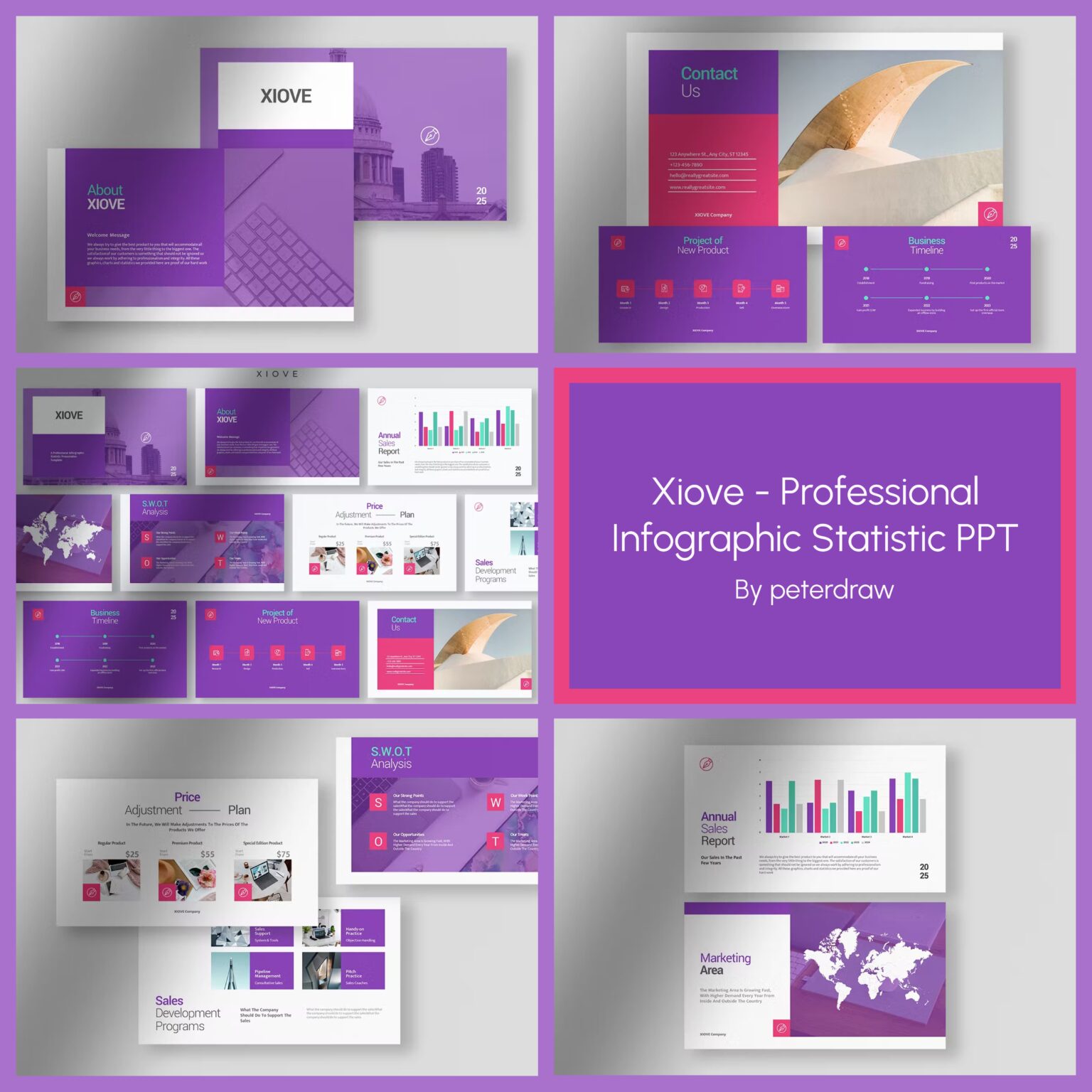 Data Statistic Infographic Google Slides Template – MasterBundles