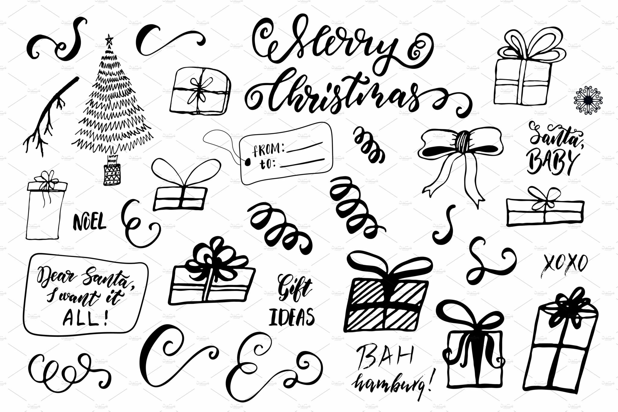 Christmas Procreate Stamp Brushes – MasterBundles