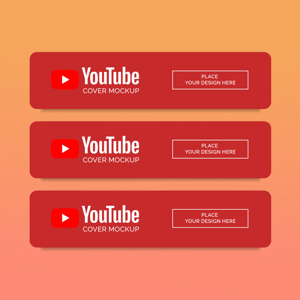 YouTube Covers Mockup Set - MasterBundles