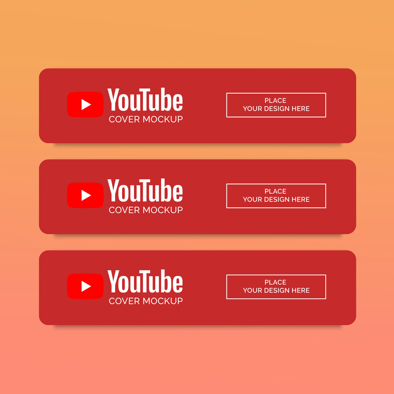 YouTube Covers Mockup Set - MasterBundles
