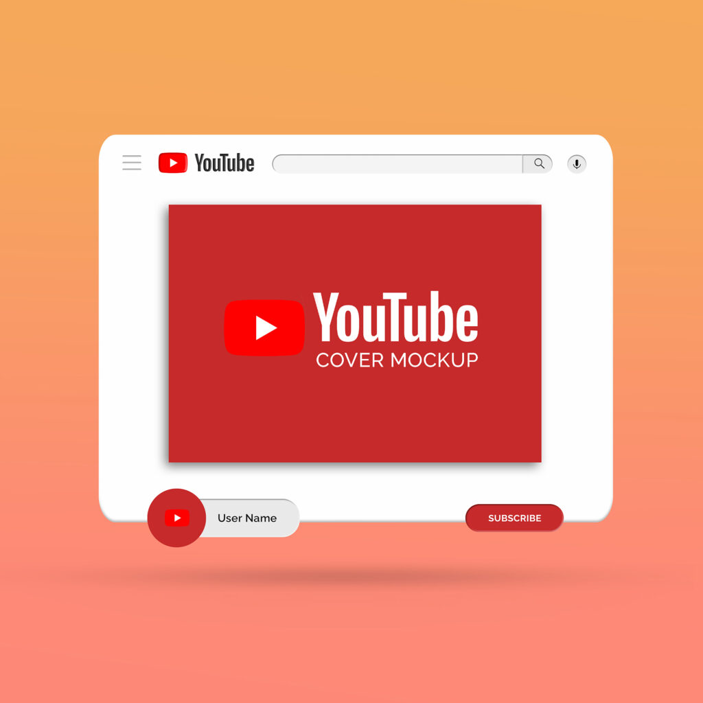 YouTube Covers Mockup Set - MasterBundles