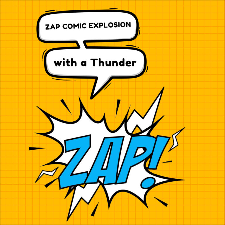 Zap Comic Explosion with a Thunder – MasterBundles