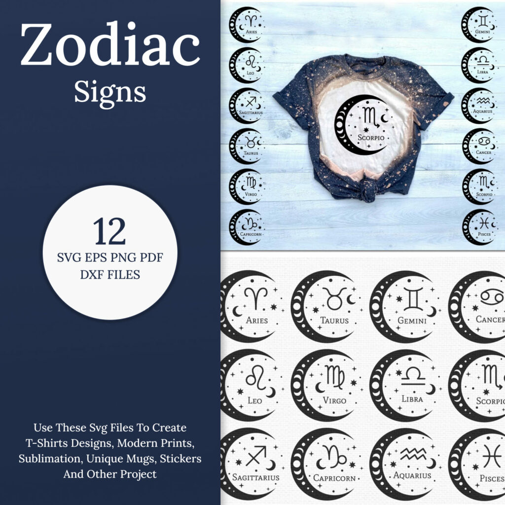 Zodiac Signs SVG – MasterBundles