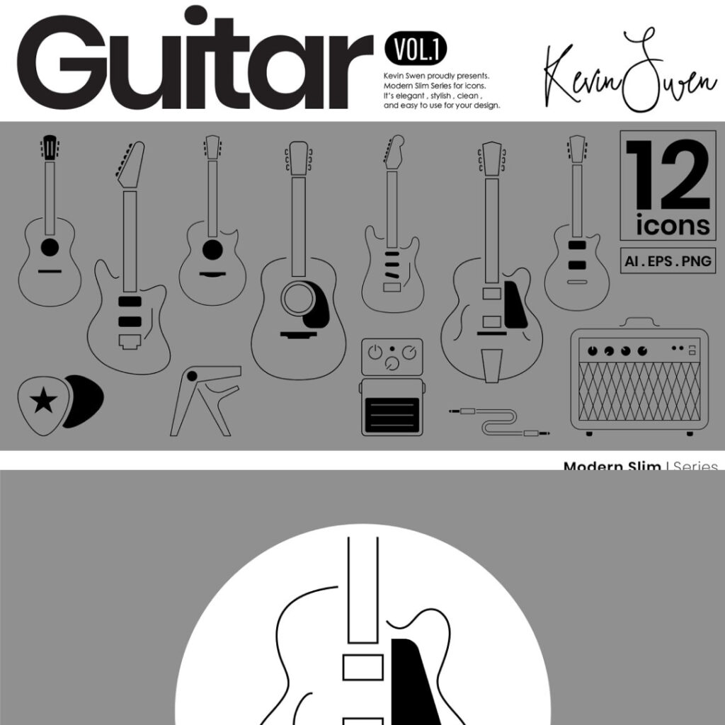 Guitar Icons Set – MasterBundles