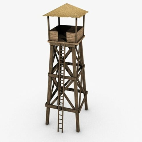 Low Poly Watchtower | MasterBundles