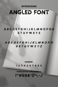Angled Font – MasterBundles