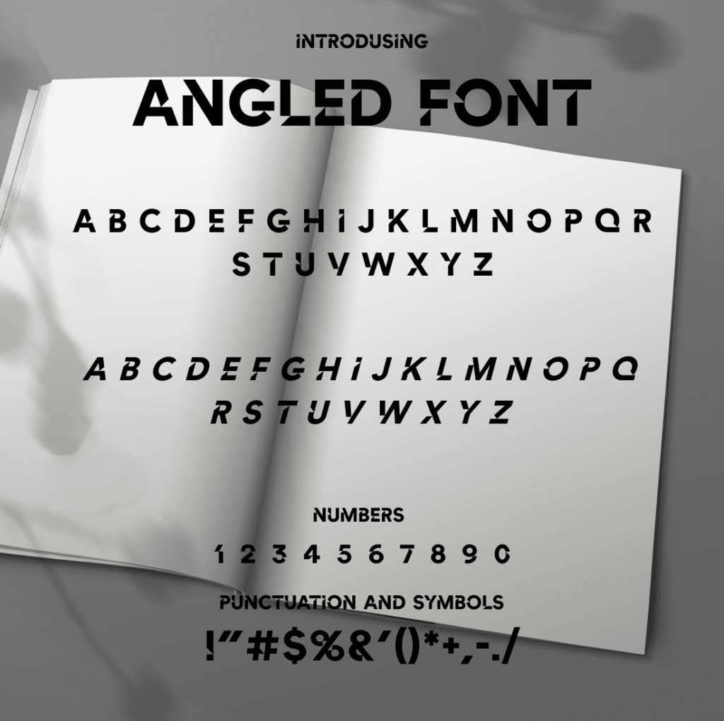 Angled Font – MasterBundles