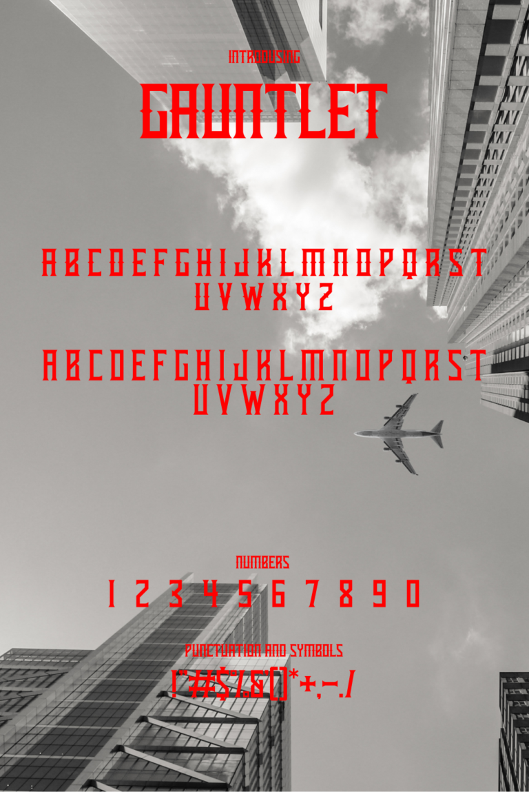 Gauntlet Font – MasterBundles
