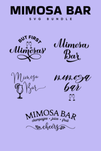 Mimosa Bar SVG Designs – MasterBundles