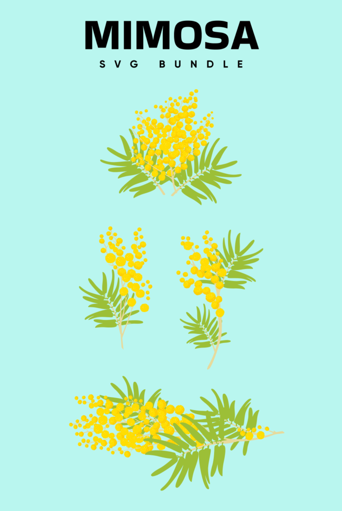 Mimosa SVG Designs – MasterBundles