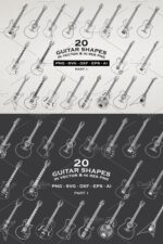 20 Guitar Illustrations Vector & PNG – MasterBundles