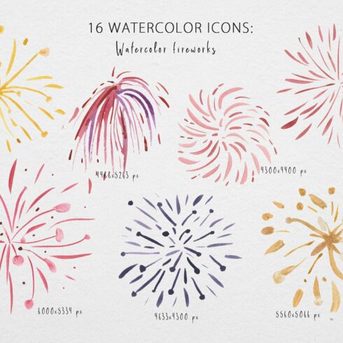 Watercolor Firecracker | MasterBundles