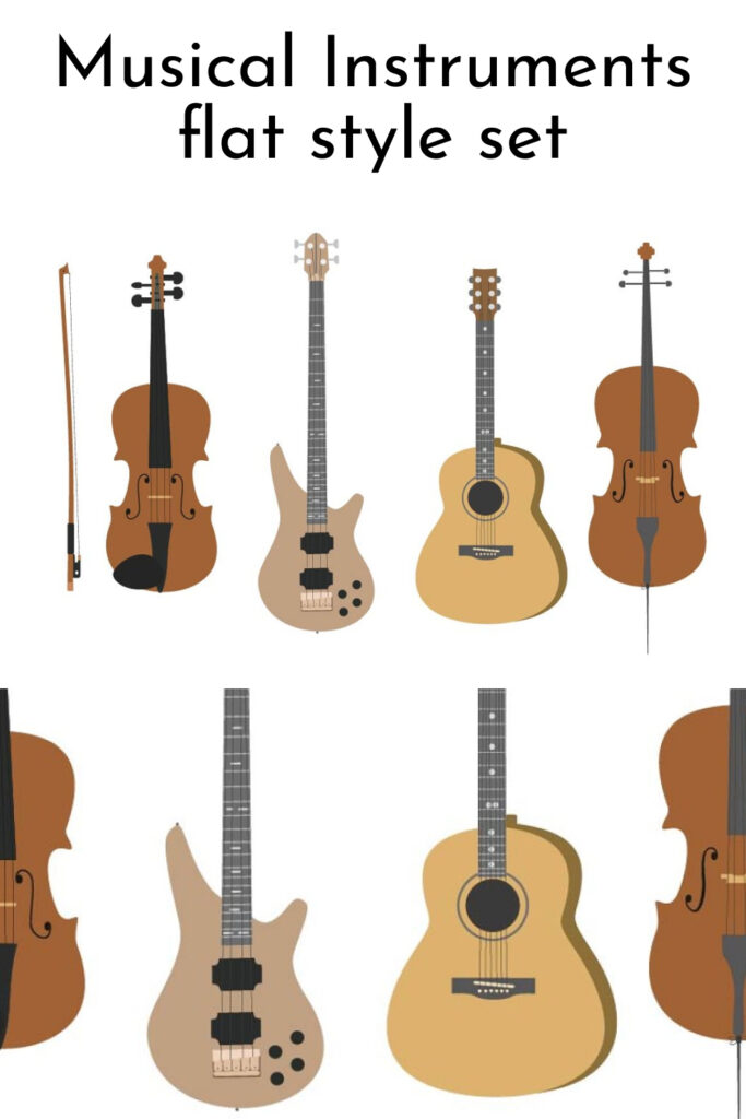 Musical Instruments Flat Style Set – MasterBundles