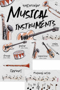 Musical Instruments Set – MasterBundles