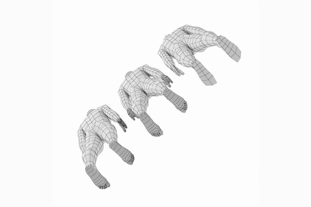 Male Low Poly Base Mesh Rest Pose – MasterBundles