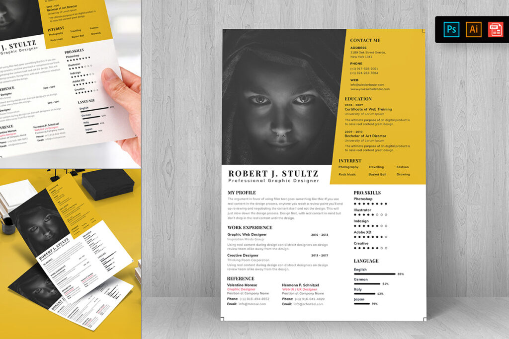 Huge Bundle Professional Resume Templates - MasterBundles