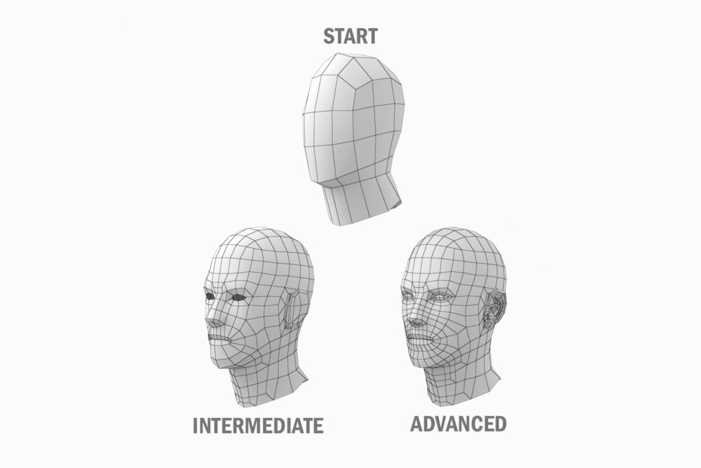 Male Low Poly Base Mesh Rest Pose – MasterBundles