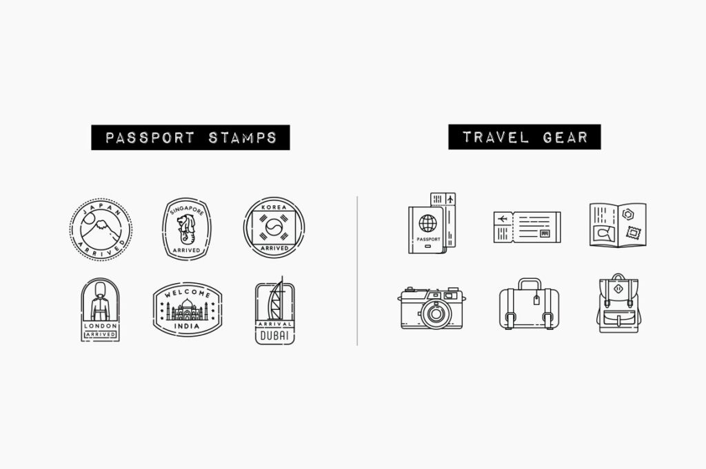 100 Travel Icons Set - Expanded – MasterBundles