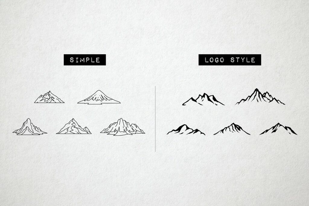 45 Mountain Icons - Logo Icons – MasterBundles